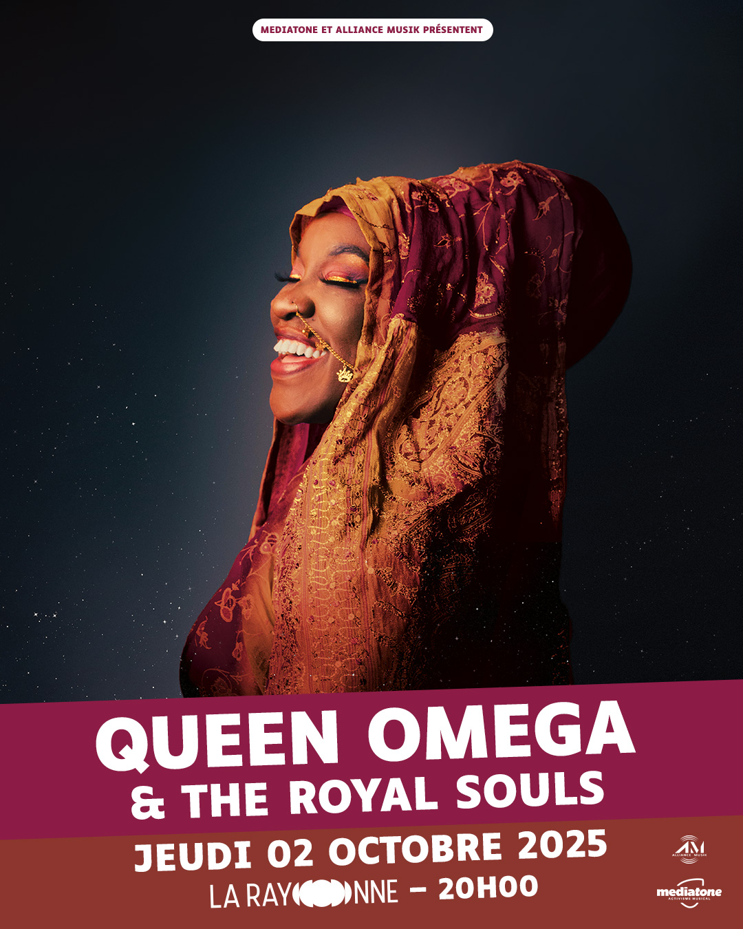 QUEEN OMEGA & The Royal Souls+ MARMAÏJeudi 2 octobre 2025 - ALLIANCE MUSIK